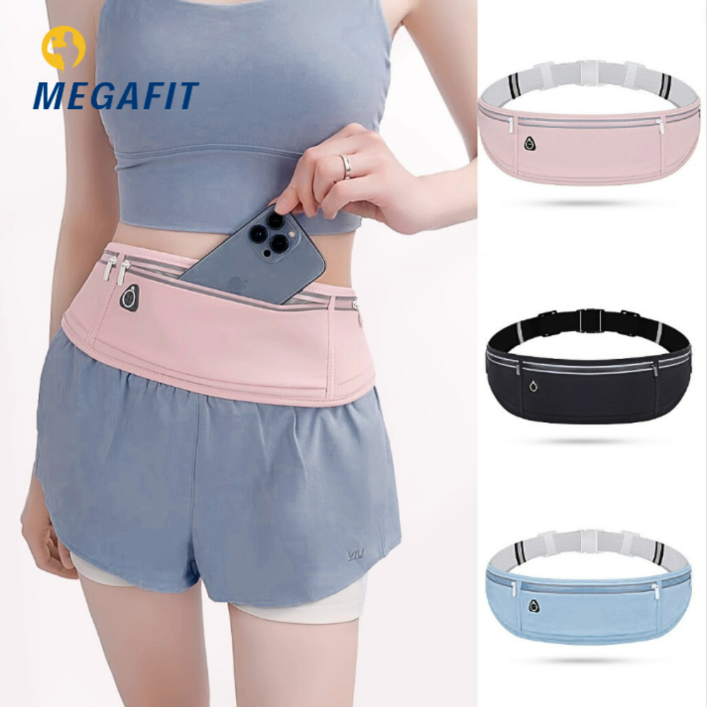 MEGAFIT Sports Waist Bag Exercise Running Waist Bag Waterproof Phone ...