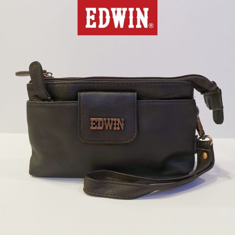Edwin Leather Clutch Hand Bag EECL 38416 | Shopee Malaysia