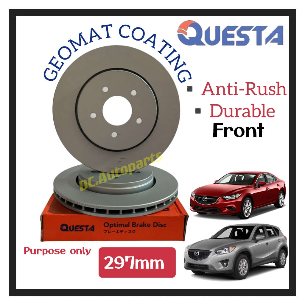 QUESTA FRONT BRAKE DISC ROTOR MAZDA CX5 KE MAZDA 6 DJ DL SKYACTIV ...