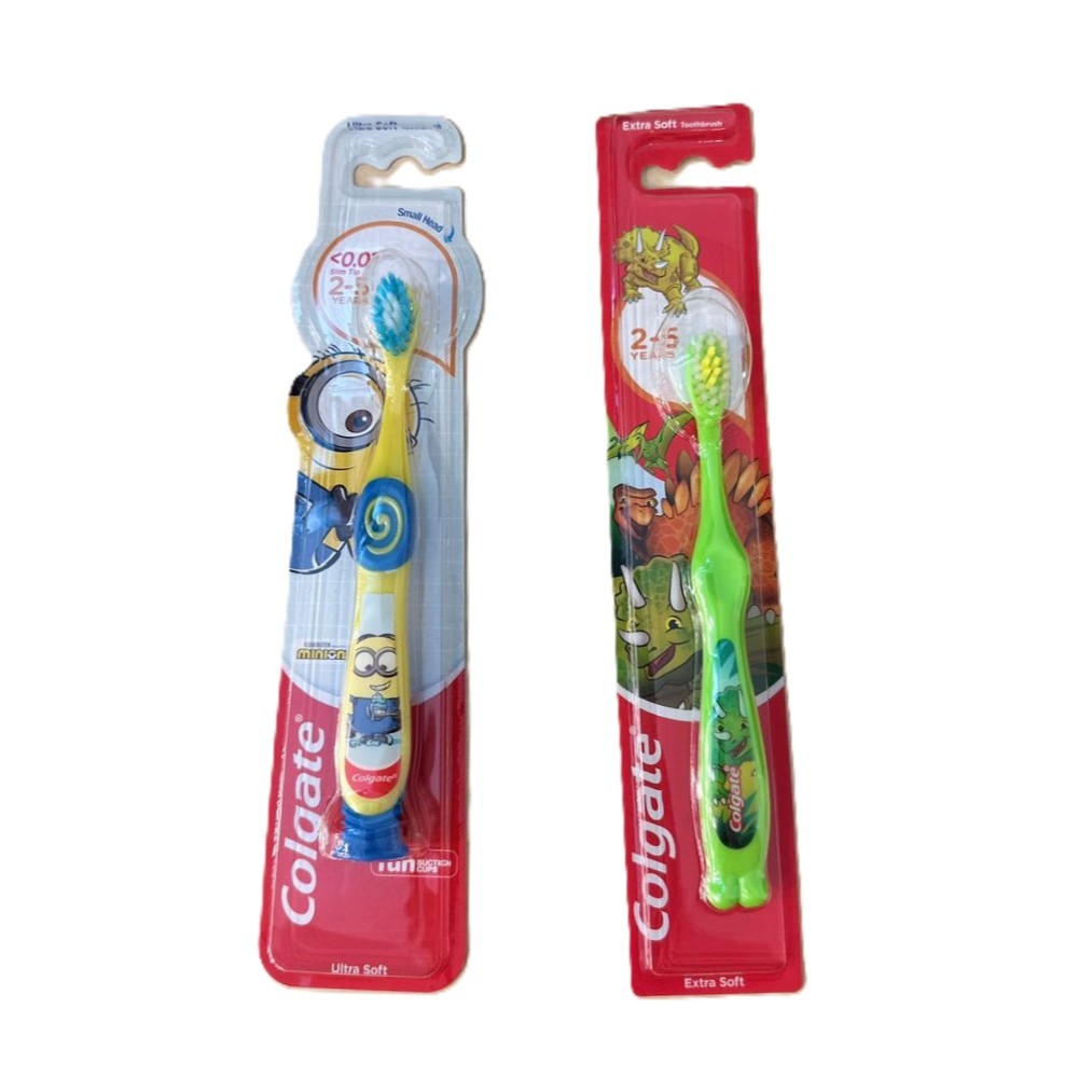 COLGATE TOOTHBRUSH 2-5 YEARS 1S (MINION, DINOSAUR) | Shopee Malaysia