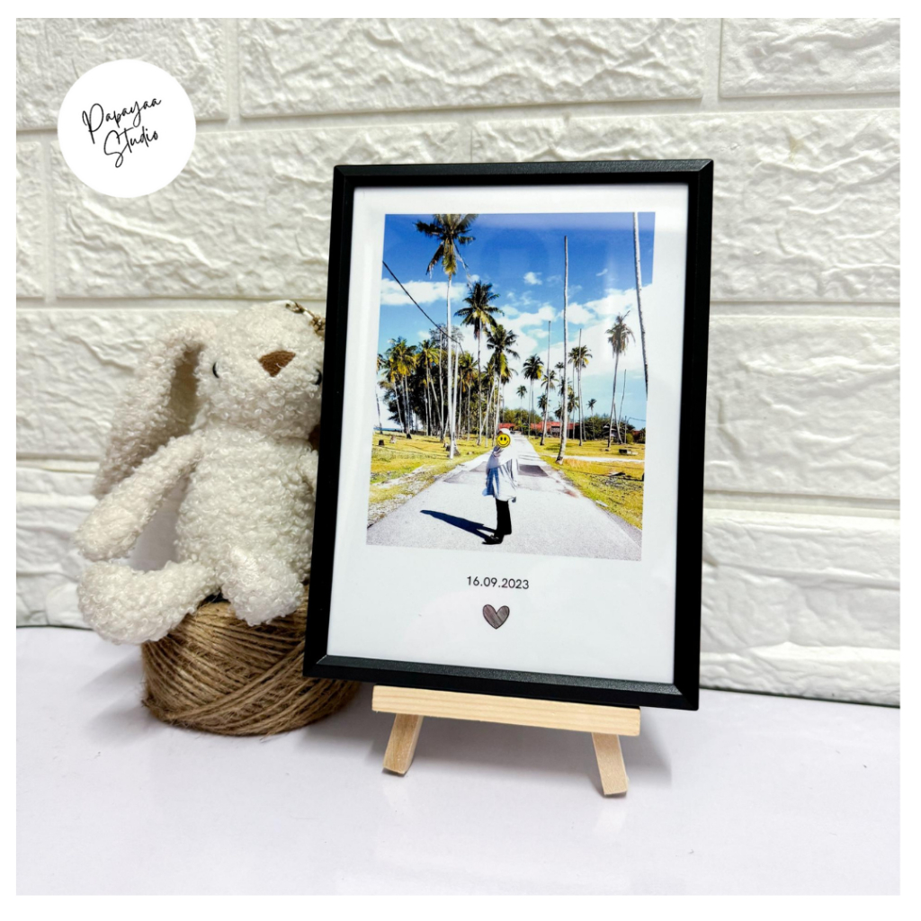 CUSTOMIZE PHOTO FRAME GIFT BOX DESIGN 5 TEMPLATE WITH WOODEN STAND ...