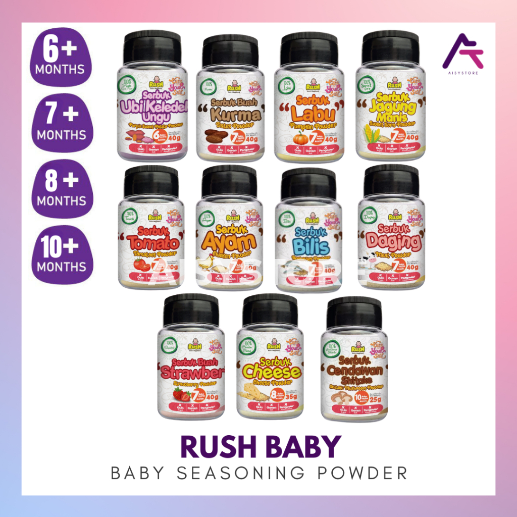 Rush Baby - Baby Seasoning Powder Serbuk Perasa Baby (6m+ to 10 m+ ...