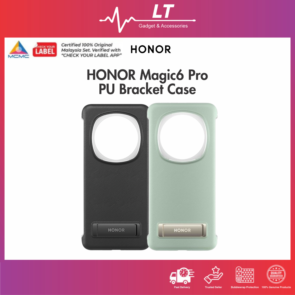 HONOR MAGIC 6 PRO PU BRACKET CASE l HONOR 90 Hand Strap Case l Honor ...