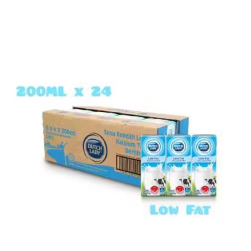 Ducth Lady UHT Low Fat (200ml x24)/ctn | Shopee Malaysia