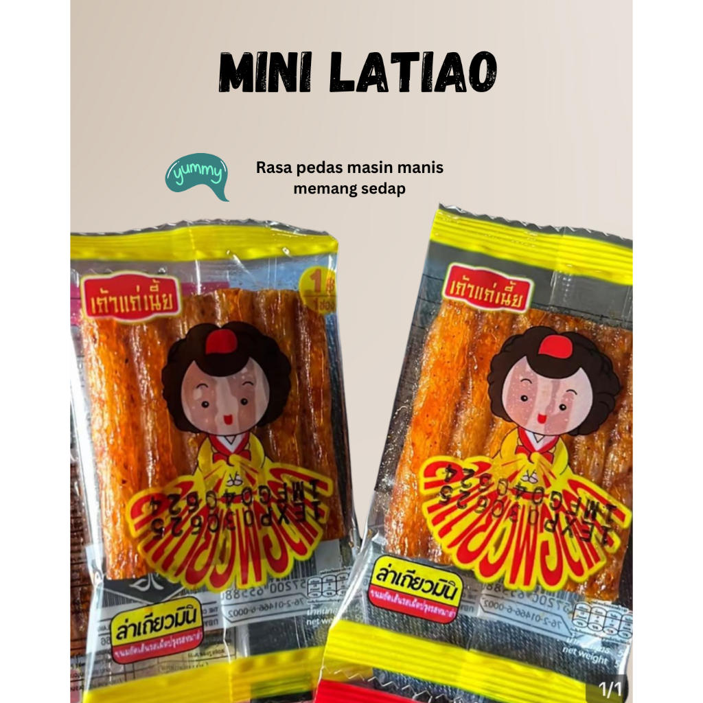 Mini Latiao Snack makanan viral thailand siam snek mini half pack tasty ...