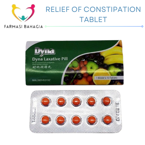 [ Exp 9/2026 ] DYNA LAXATIVE PILL (1 Blister X 10 Tablets) - Relief of ...