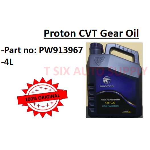 [Proton] Original CVT Gear Oil PW913967 (4L) | Shopee Malaysia