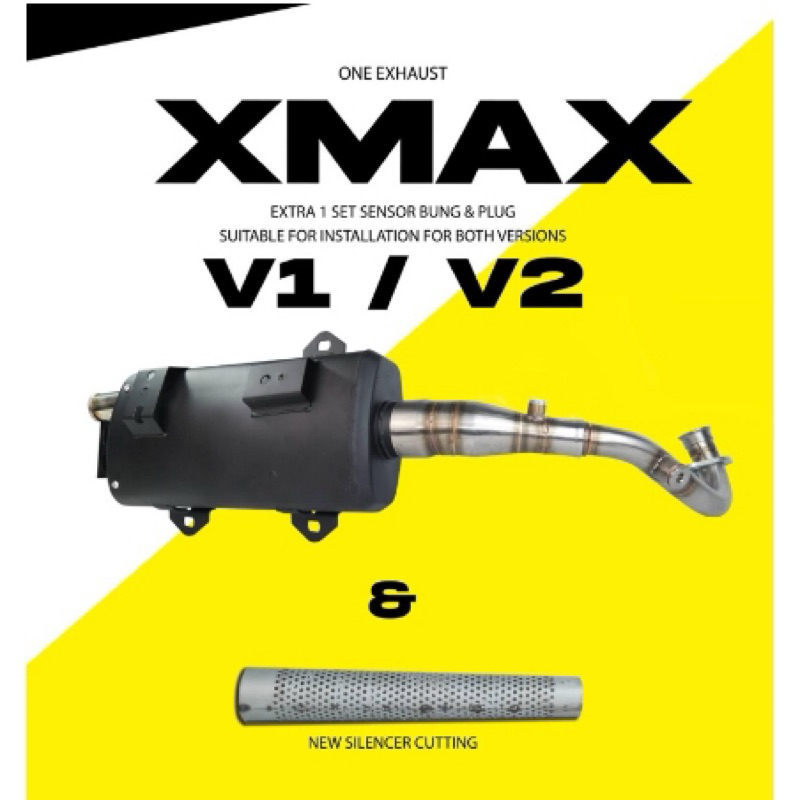 XMAX V1 V2 250/300 CJ IPOH SFM FULL SYSTEM EXHAUST 32mm | Shopee Malaysia