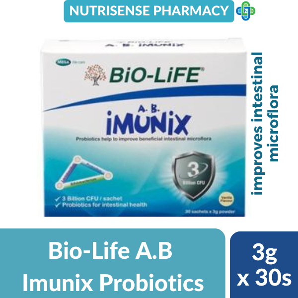 Biolife AB Imunix Sachets 3g x 30 sachets [Vanilla Flavour] | Shopee ...