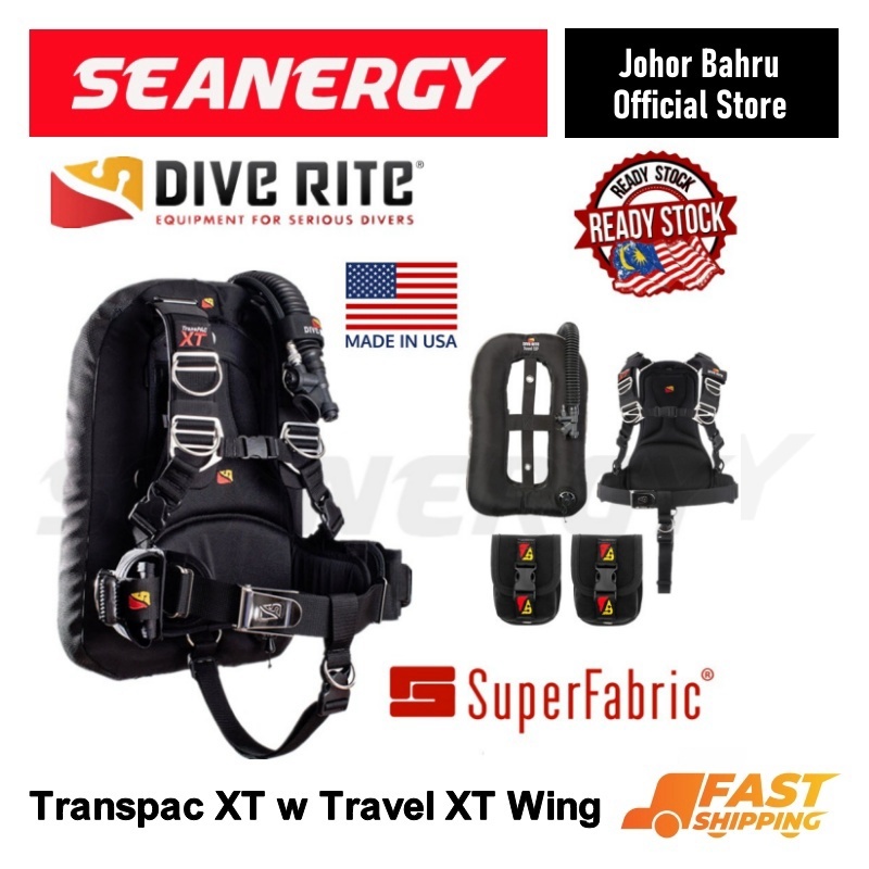 DIVE RITE Transpac XT Travel XT Harness and Wing BCD BC for Scuba ...