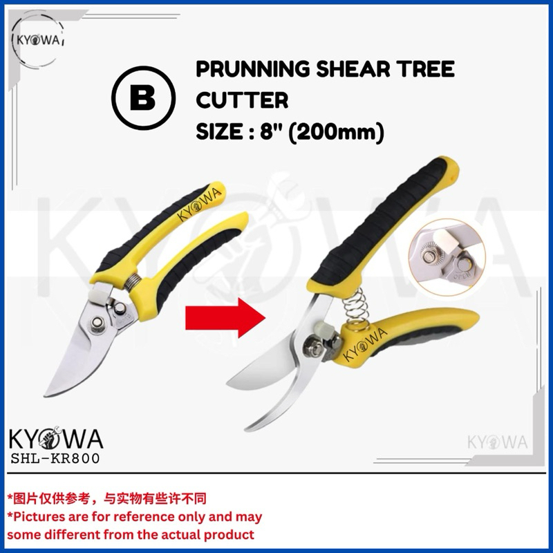 KR800 Pruning Shears Gardening Tools Garden Scissors Trimmer Secateurs ...