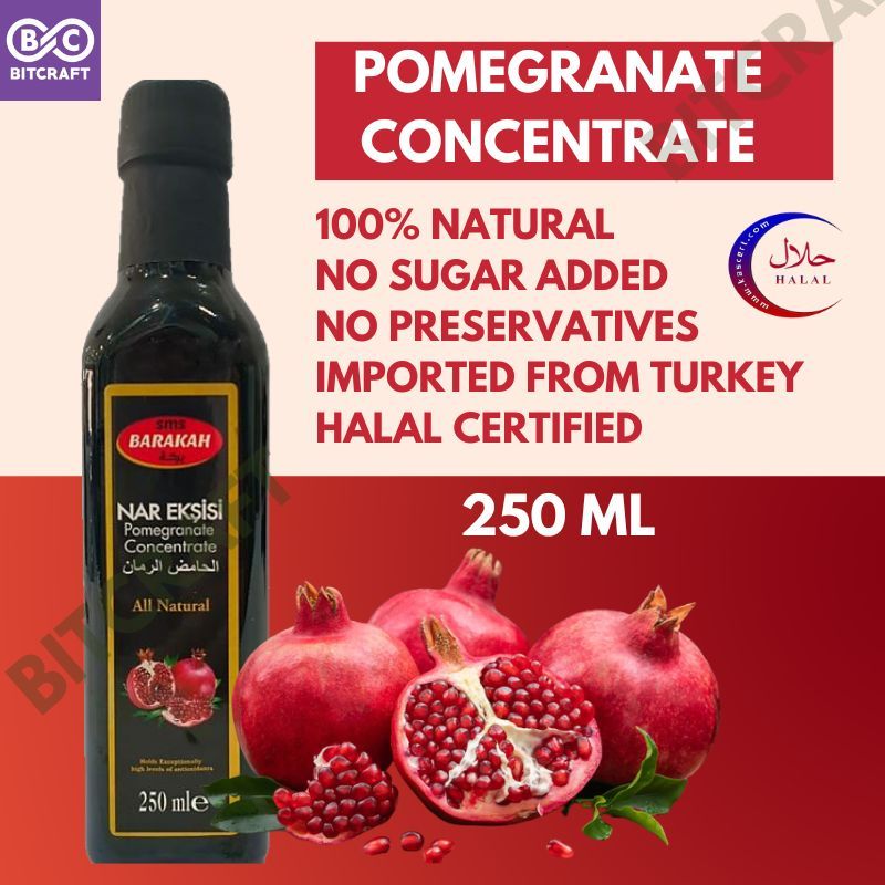 Barakah 100% Natural Pomegranate Concentrate Halal 250ml Imported from ...