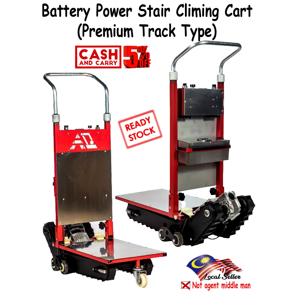 Battery Power Stair Climbing Cart (Premium Track Type) | Shopee Malaysia