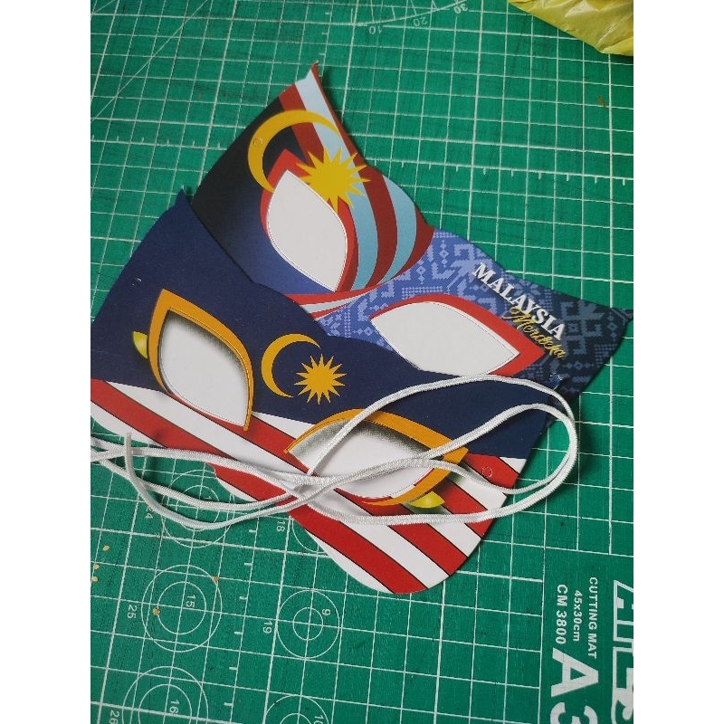 Topeng Merdeka Kertas Kanak kanak Kids Merdeka Mask Ready Stock ...