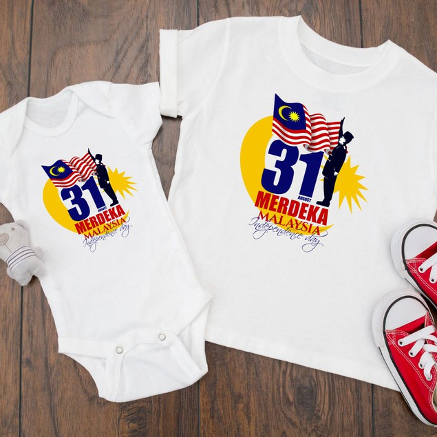 BAJU MERDEKA Newborn - 12tahun | Baju T-Shirt Kanak-Kanak Boy & Girl ...
