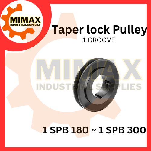 1 SPB Taper Lock Pulley 1 SPB 180 ~ 1 SPB 300 ( 1 Groove V-Belt Taper ...