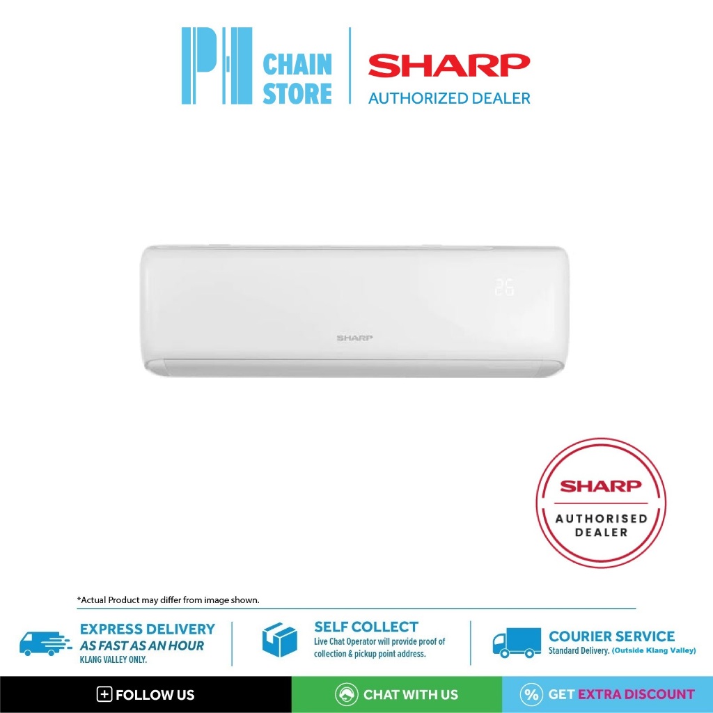 SHARP AHA9ZCD AHA12ZCD AHA18ZCD AHA24ZCD 1.0HP - 2.5HP Non-Inverter R32 ...