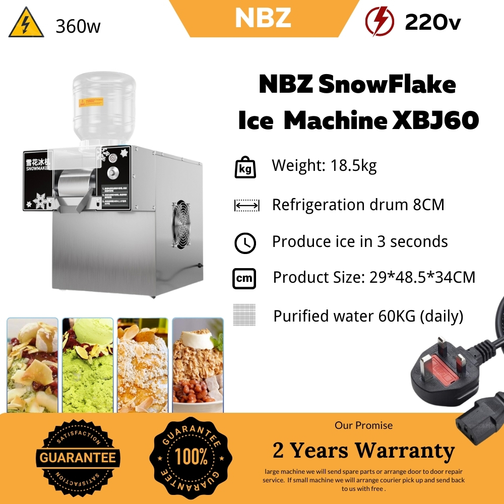 Bingsu Snowflake Ice Machine Snow Ice Shaver Machine Ice Crusher ...