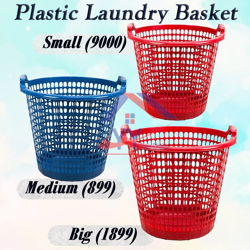 Plastic Laundry Basket With Handle/Round Laundry Basket/Storage Clothes ...