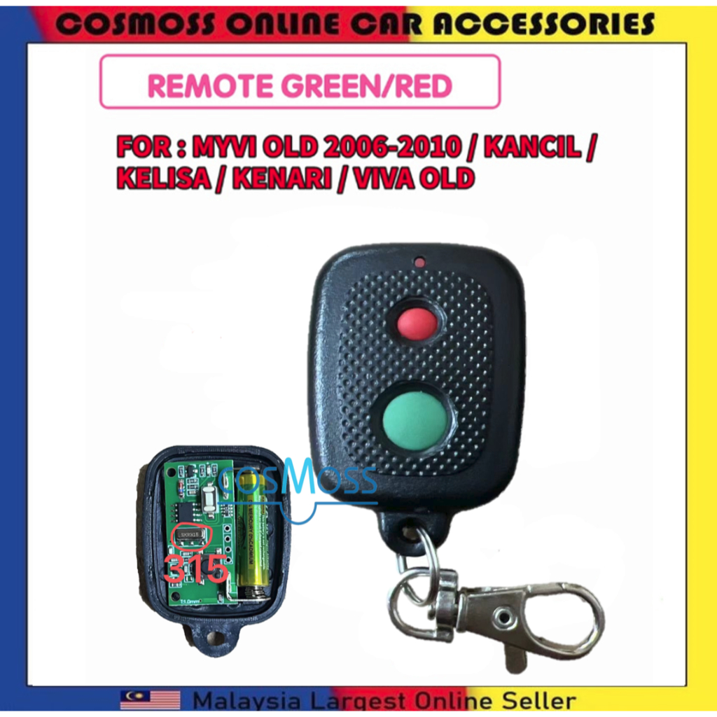 315mhz Perodua Myvi 2006 - 2010 (With Battery) Kancil Kelisa Kenari ...