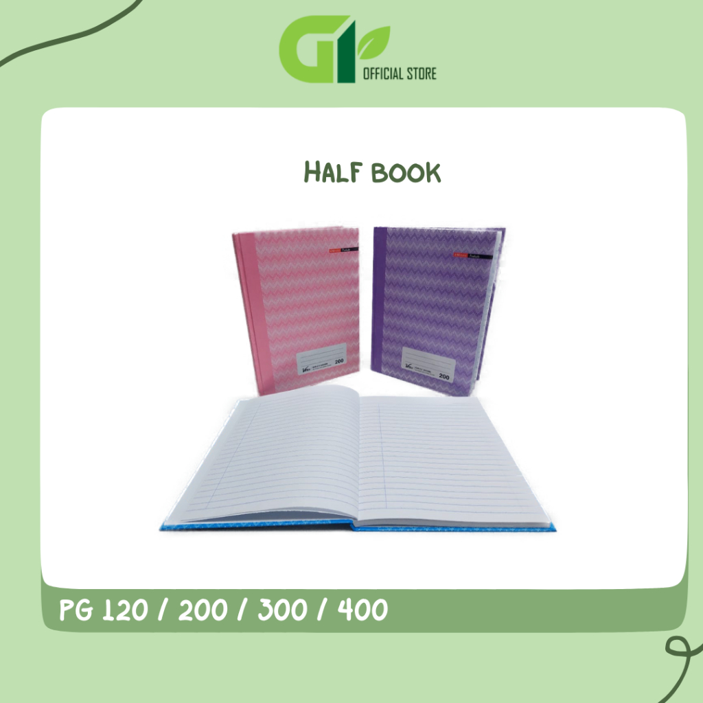[GY Office] Hardcover Half Book (F5)/Foolscap Book (F4) (120/200/300 ...