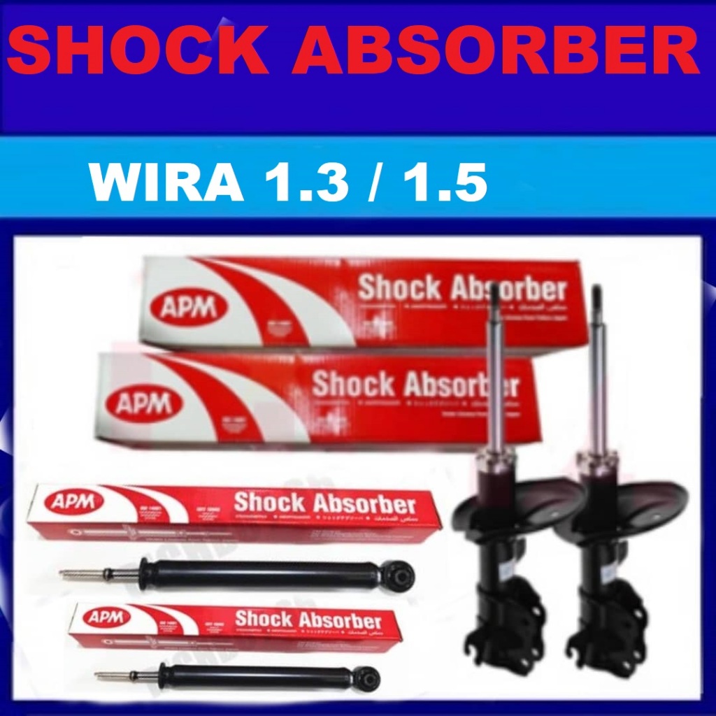 PROTON WIRA 1.3 1. 5 SHOCK ABSORBER FRONT & REAR APM | Shopee Malaysia
