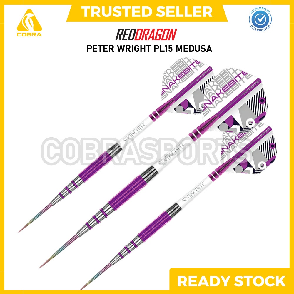 {FREE Flight + Shaft} Red Dragon Peter Wright PL15 Medusa Steel Tip Dart 22g 23g 24g | Shopee ...