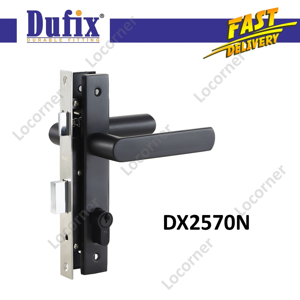 DUFIX Stainless Steel SUS 304 Narrow Lever Handle on Plate (Grill Door ...