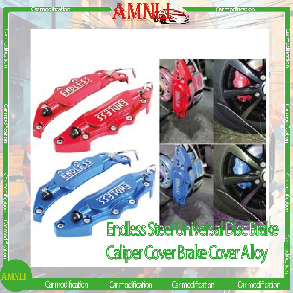 Endless Steel Universal Disc Brake Caliper Cover Brake Cover Alloy ...