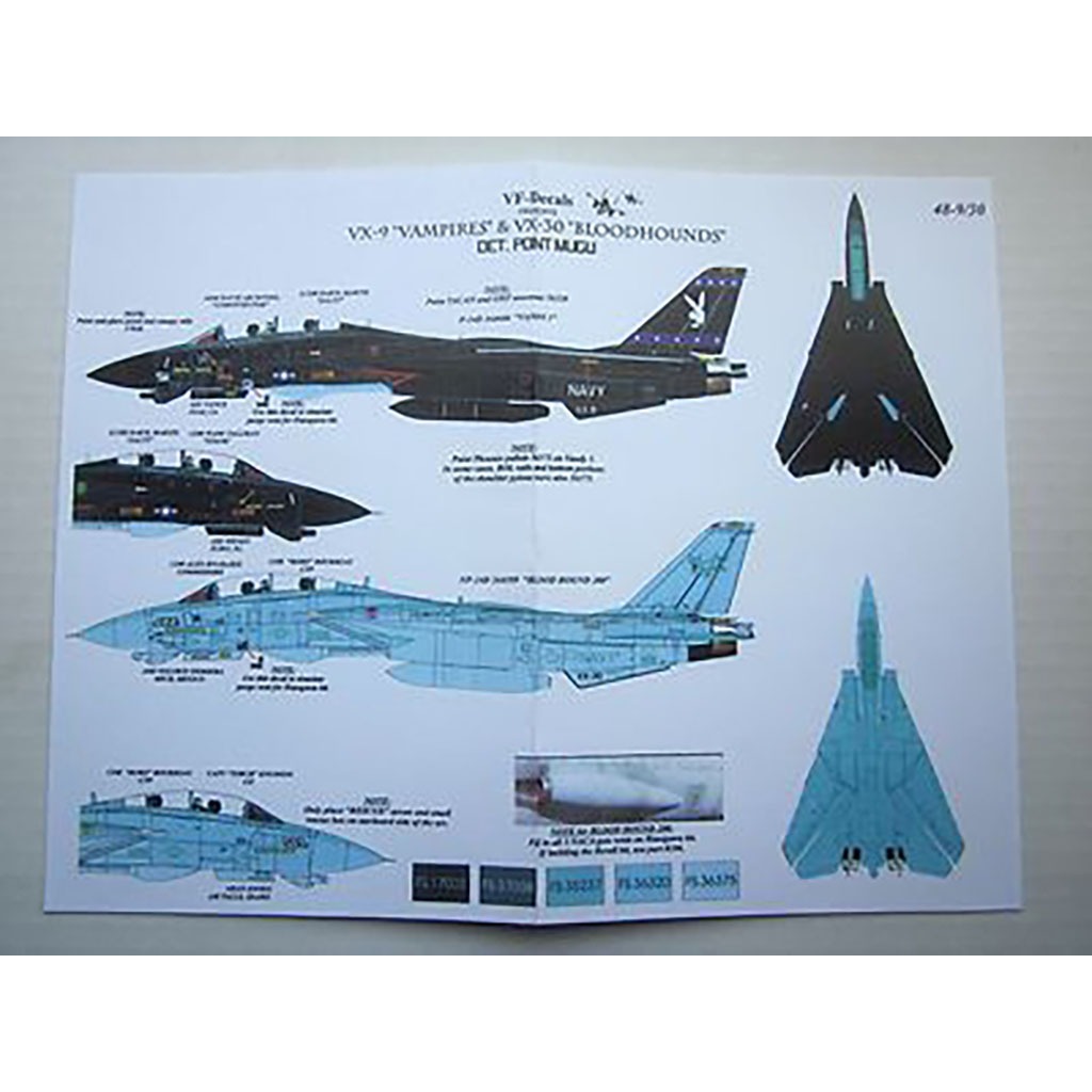 VF-Decals 48-9/30 F-14D Tomcat VX-9 Vampires & VX-30 Bloodhounds | Shopee Malaysia