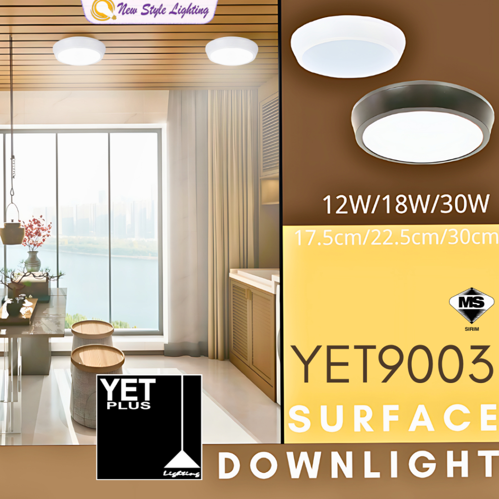 YETPlus YET9003 18W 30W SIRIM LED Round Ceiling Light YET Surface ...