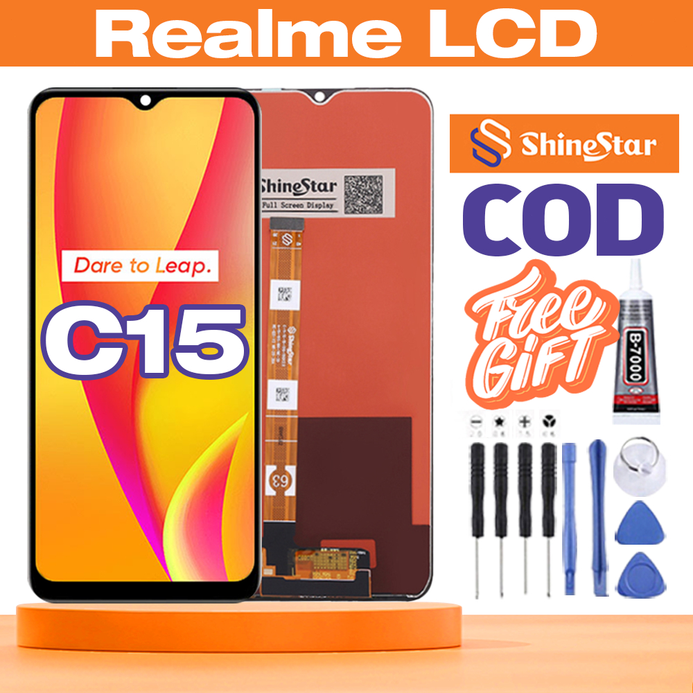 ShineStar ORIGINAL LCD Display for REALME C15 Glass Touch Screen ...