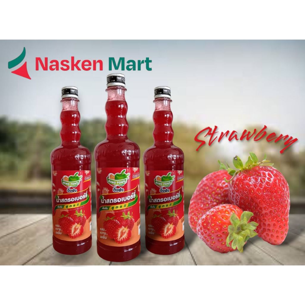 Ding Fong Kordial Strawberi🔥🔥(ORIGINAL THAILAND)🔥🔥 | Shopee Malaysia