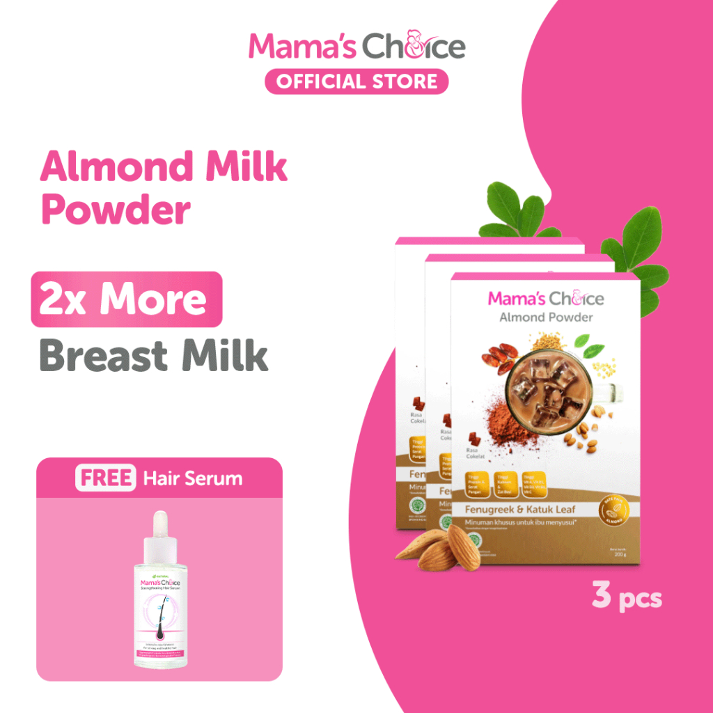 [Bundle of 3] Mama's Choice Almond Milk Booster (Natural and Halal ...
