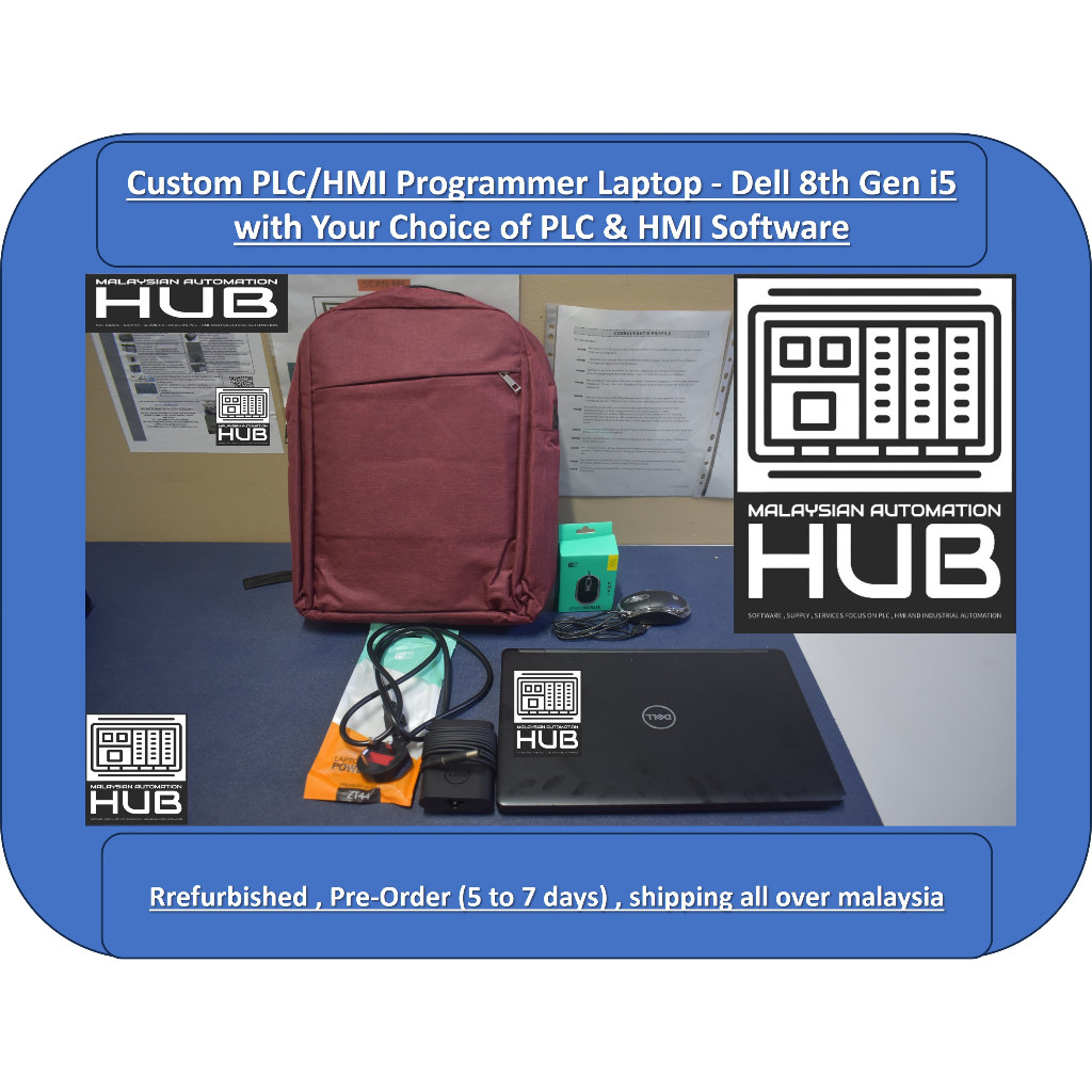 Custom PLC/HMI Programmer Laptop (Refurbished) - Dell Latitude 8th Gen ...