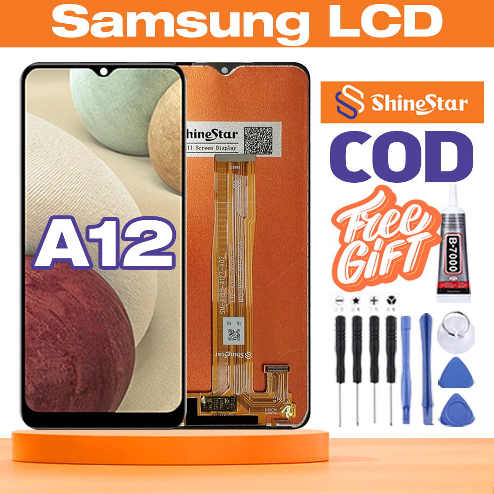 ShineStar ORIGINAL LCD Display for Samsung A12 Glass Touch Screen ...