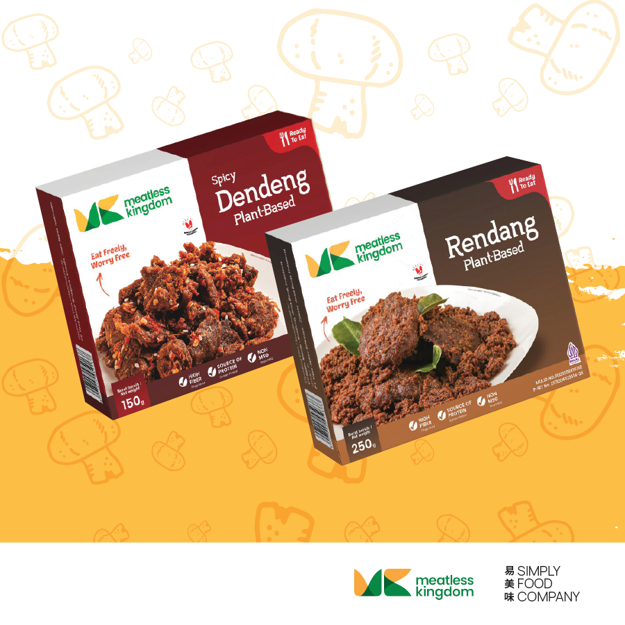 Meatless Kingdom Spicy Dendeng & Rendang 2 Packs Bundle Plant Based ...