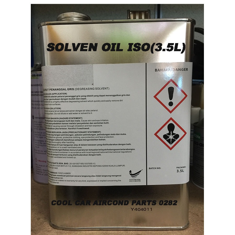 OIL SOLVEN ISO 3.5 LITRE | Shopee Malaysia