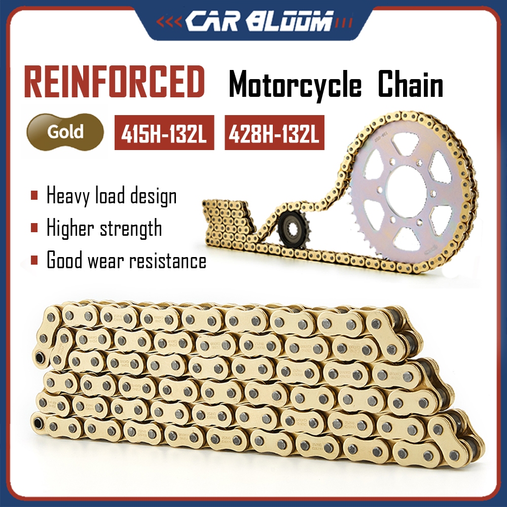 415H 428H Heavy Duty Gold Chain RACING Motor ORIGINAL CHAIN 132L ...