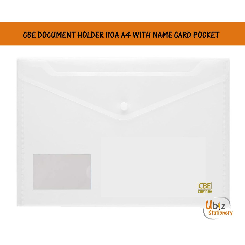 CBE Document Holder 110A A4 With Name Card Pocket | Shopee Malaysia