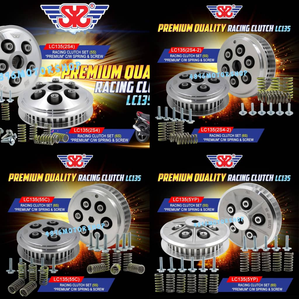SYS Premium LC135 Lc 5Yp 55C 2S4 2S42 Y15ZR RS RS150 RSX Racing HYPER CLUTCH mody With 6 Spring ...
