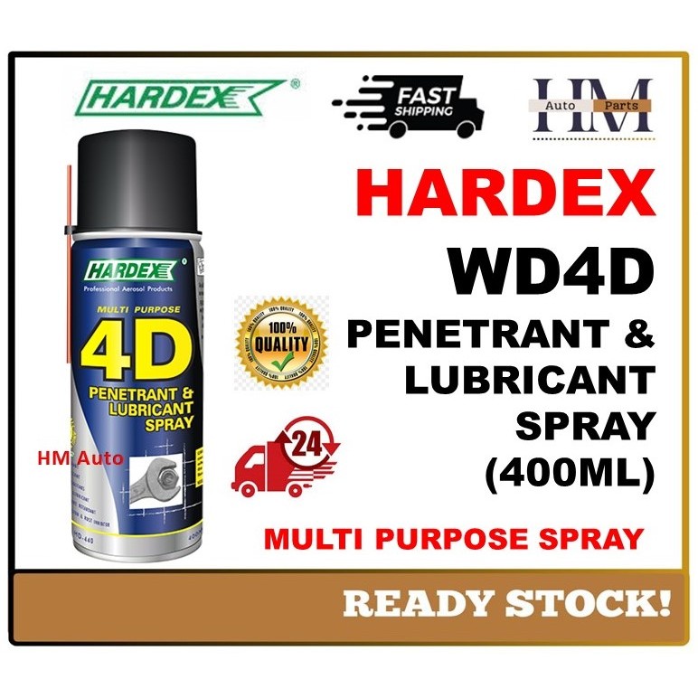Hardex WD4D Multi Purpose Spray Pentrant & Lubricant Spray 400ML ...