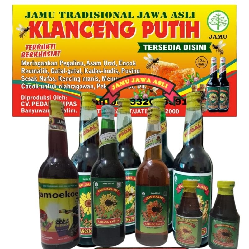 Minumanan jamu Jawa Asli kemasan botol 600ml/150ml. | Shopee Malaysia