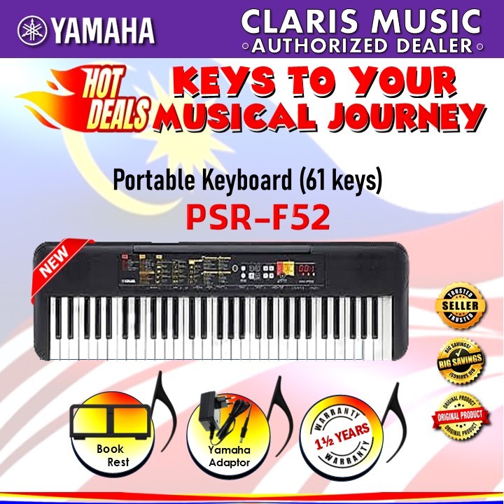 Yamaha PSR-F52 Portable Keyboard-NEW UNIT! (PSR-F52 / PSRF52 / PSR F52 ...