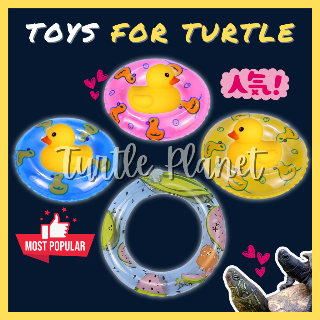 Float Toy Yellow Duck for Turtle Pelampung Itik Mainan Turtle Toy ...