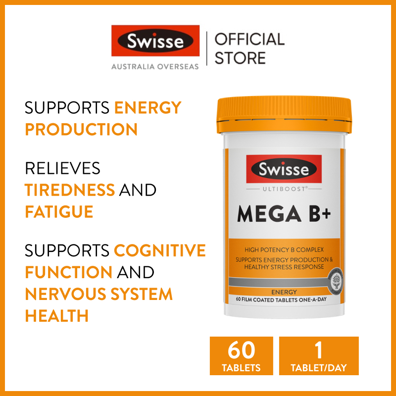 Swisse Ultiboost Mega B+ 60 Tablets (EXP:03 2026) | Shopee Malaysia