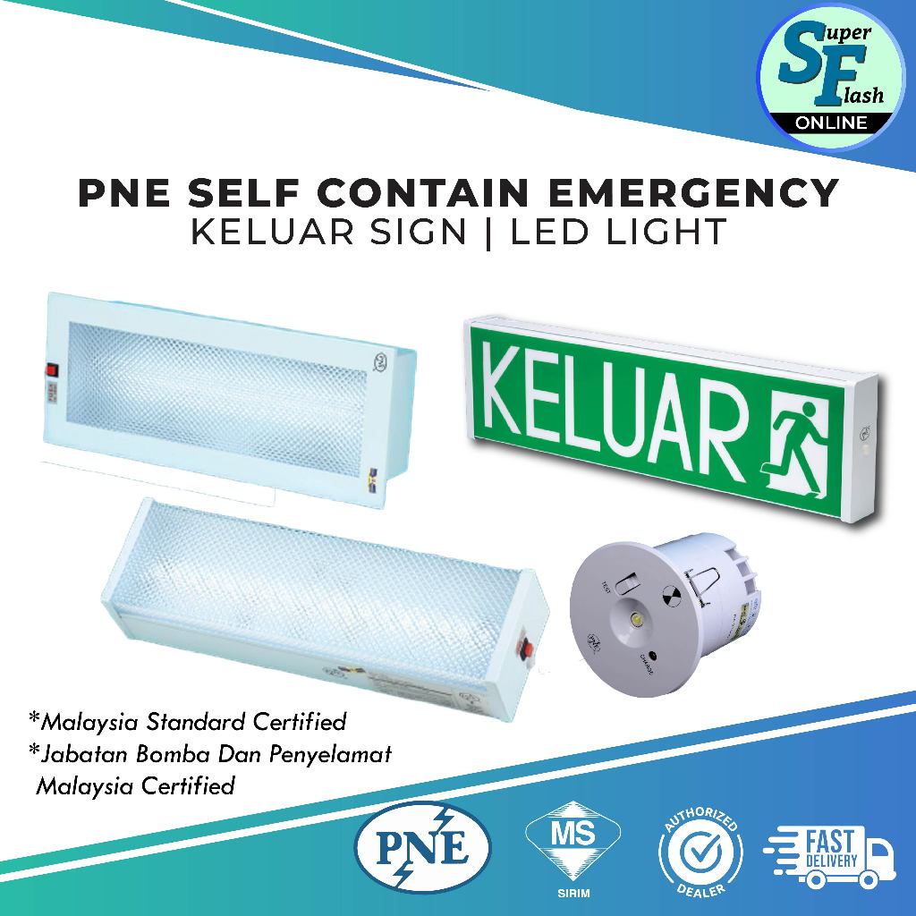 PNE Self Contained Emergency Luminaire Light (PTH-311/PEL-18/PEL-28R ...