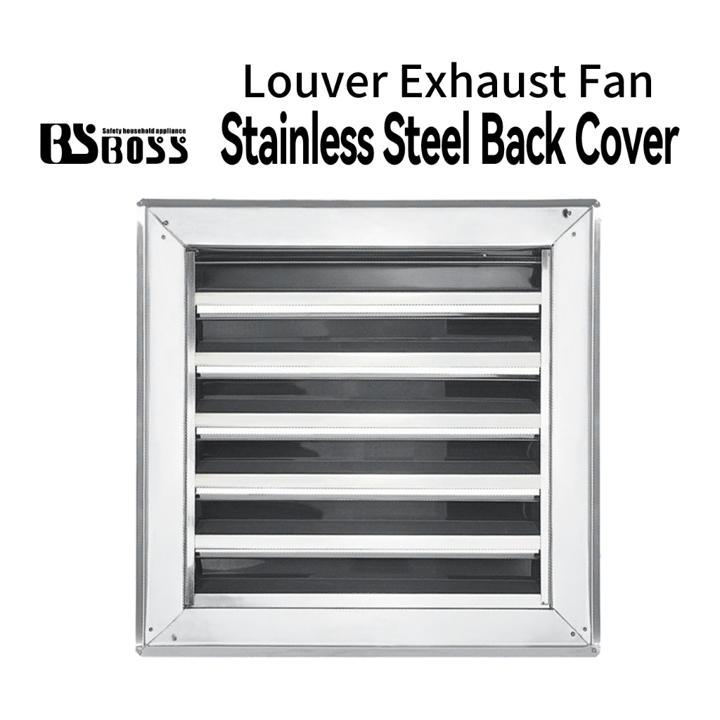 BSBOSS Stainless Steel Back Cover Louver Exhaust Fan | Shopee Malaysia