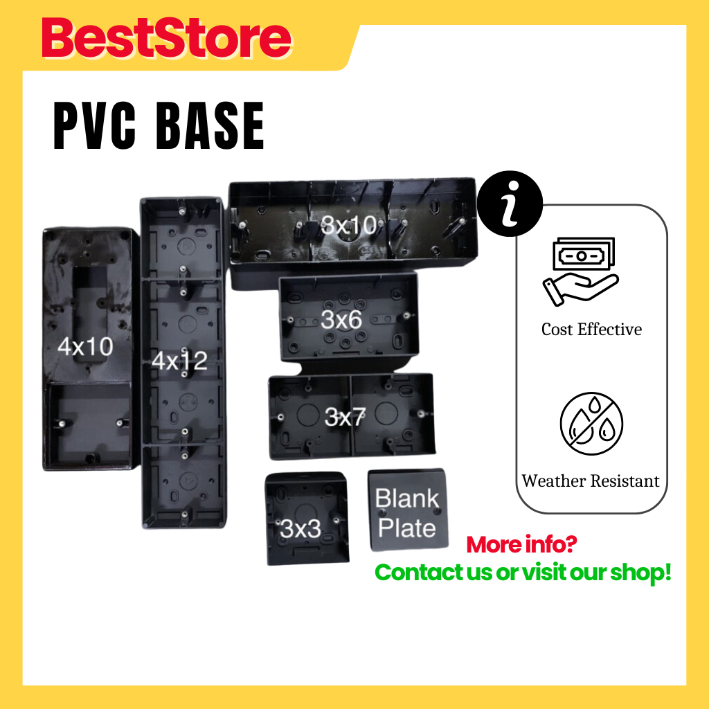 Pvc Box Surface Full Abs Black 3 x 3/ 3 x 7 3 x 10 Inch Nut Box ...