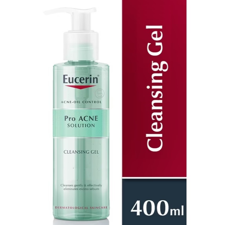 Eucerin ProACNE solution Cleansing Gel 75ml / 200ml / 400ml (Pencuci ...